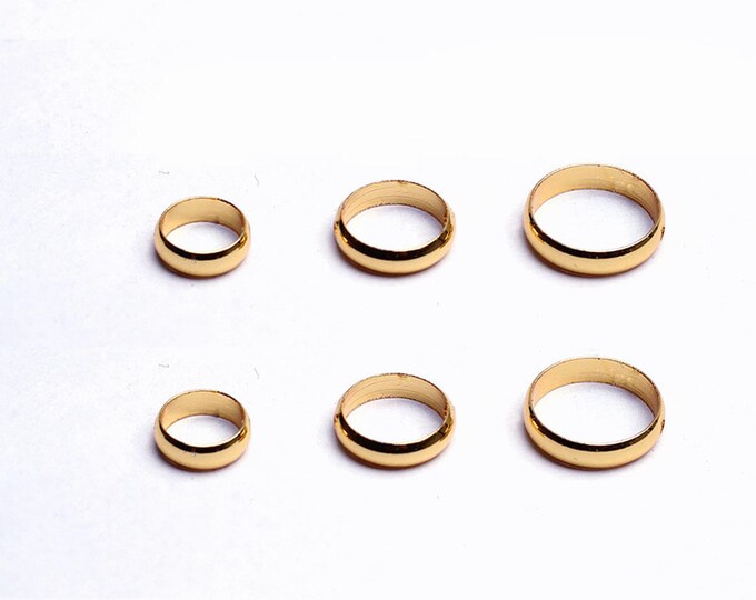 Gold Plated Semi-circle Bead Frames, Gold Tone Bead C Shape Frames for ...
