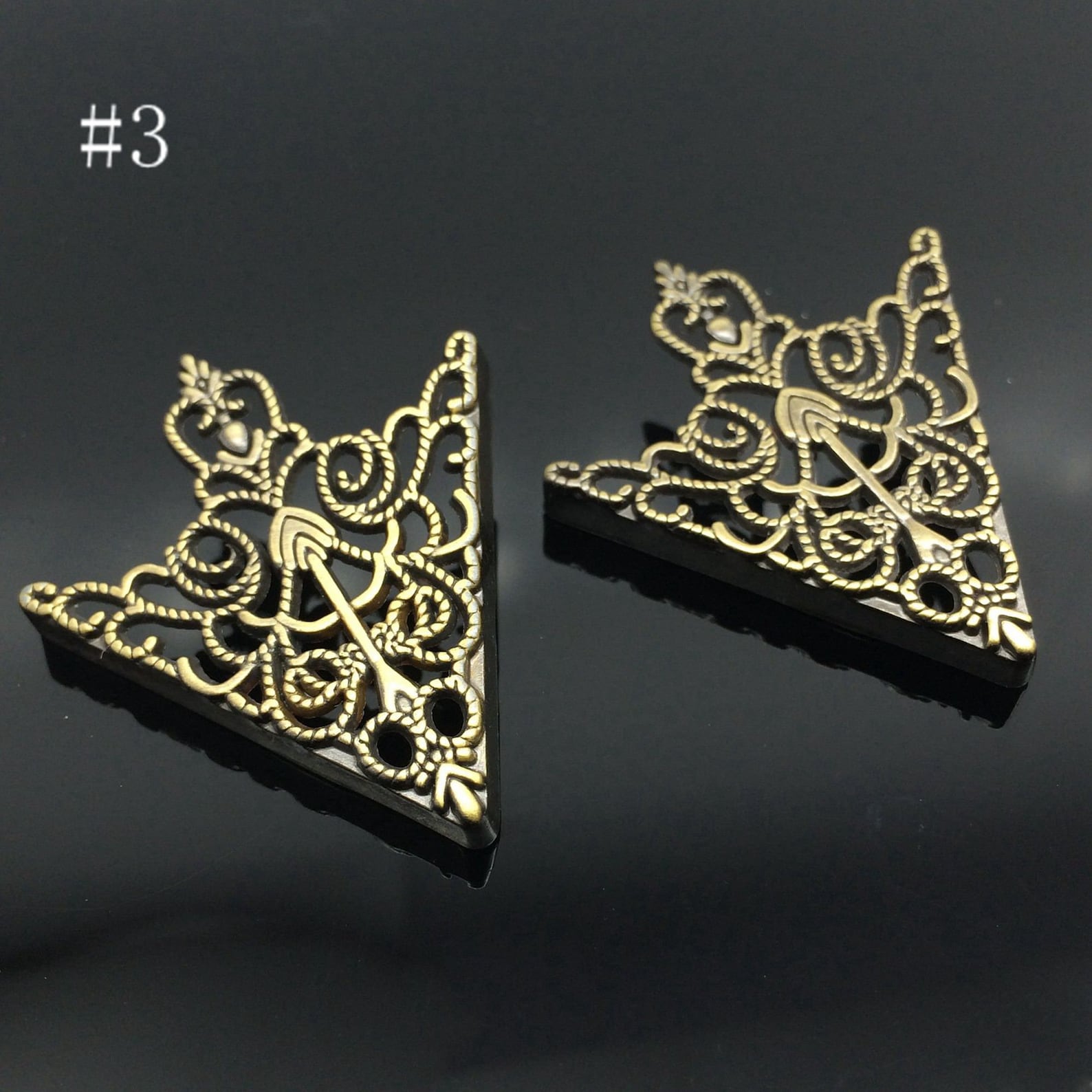 Triangle Collar Pin Collar Tips Collar Studs Collar Pins - Etsy