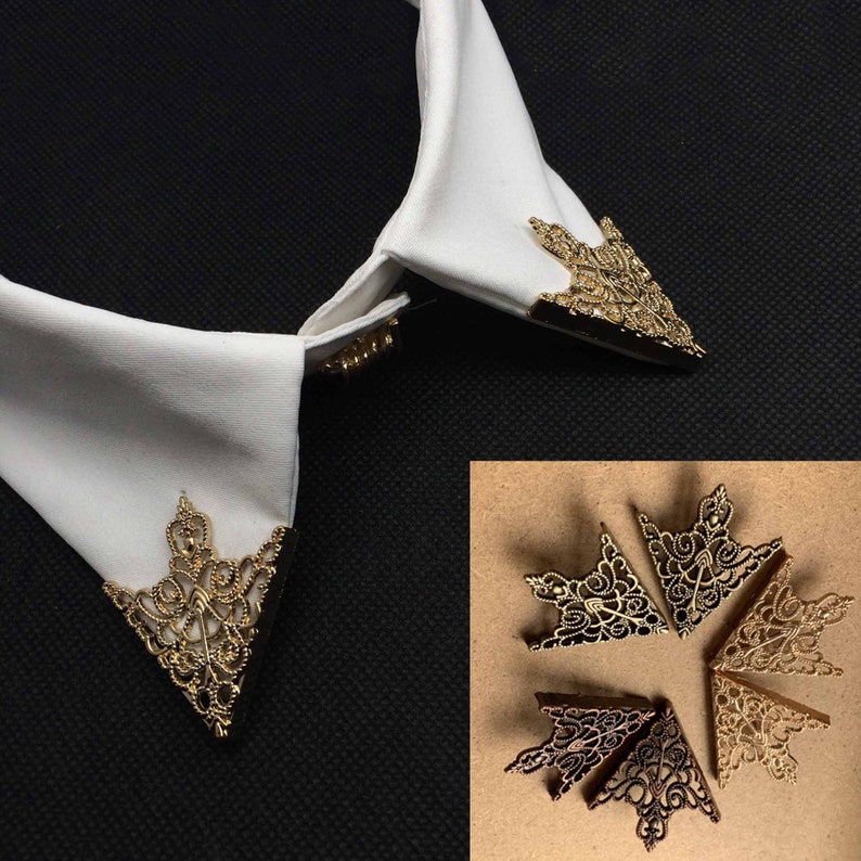Triangle Collar Pin Collar Tips Collar Studs Collar Pins - Etsy