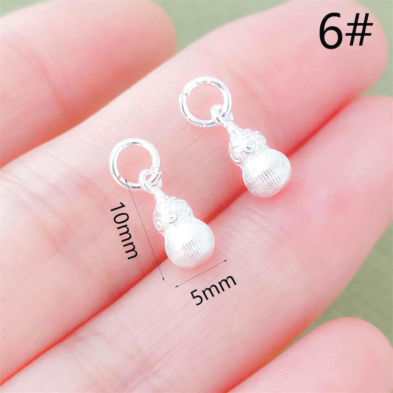 Silver Tone Prosperity & Good Luck Charms, Copper Silver Plated Fu ...