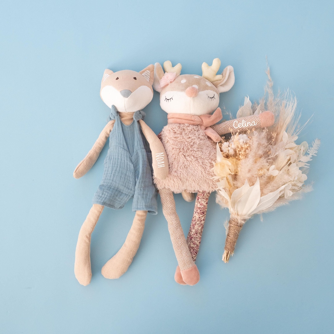 Personalized Cuddly Toy, Cuddly Toy Baby, Christening Gift, Cuddly Toy ...