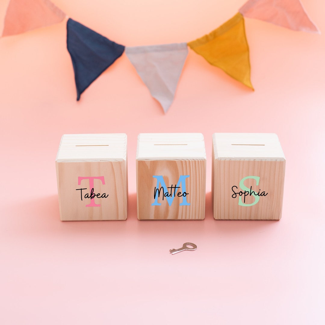 Spardose personalisiert, Spardose, Spardose Kind, Personalisierte Spardose, Spardose Holz ...