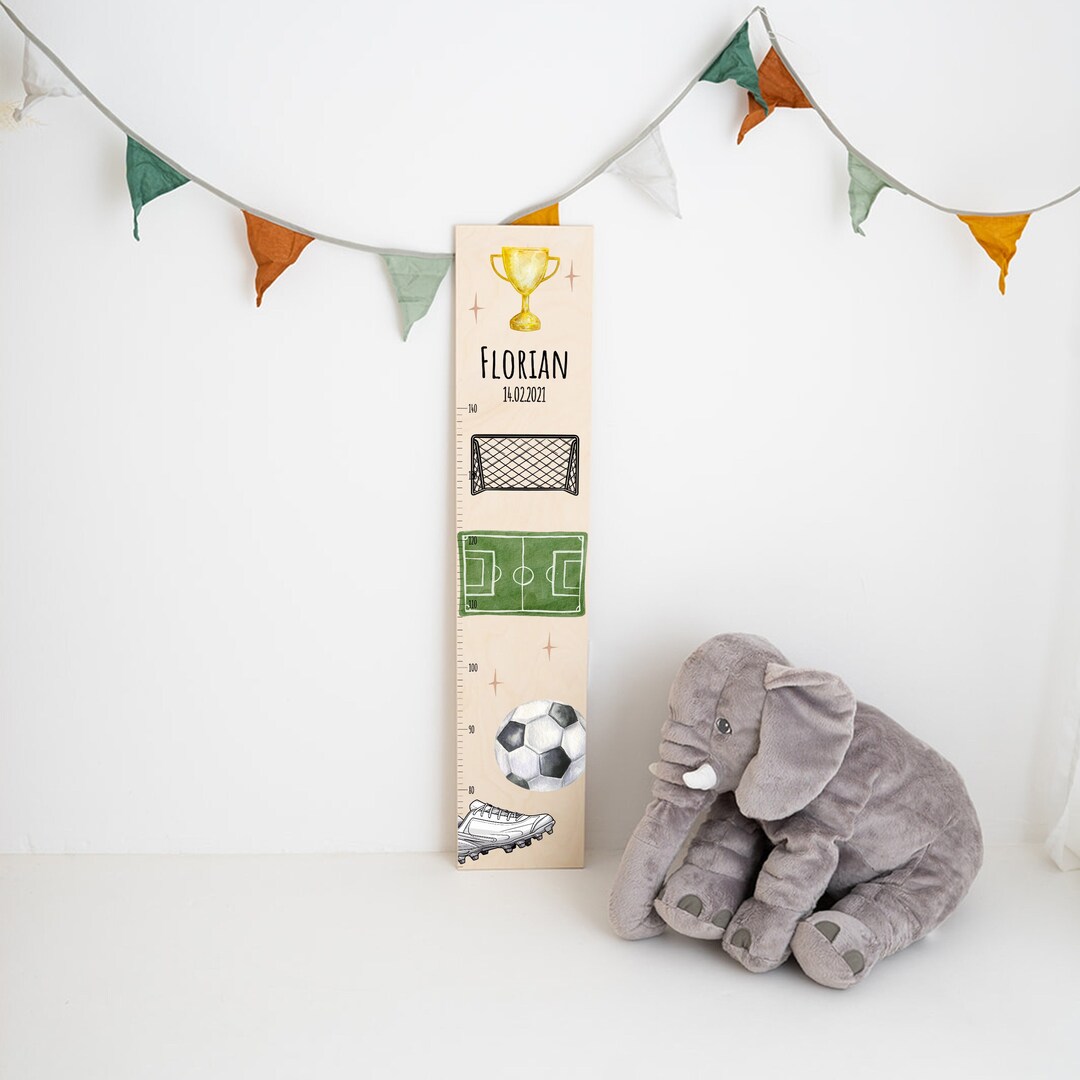 Children's Height Chart, Baby Height Chart, Football Height Chart ...