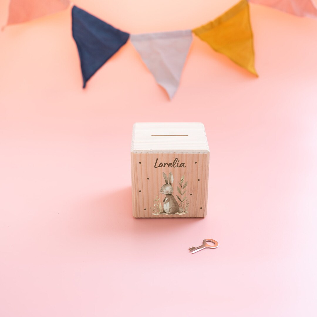 Money Box Bunny, Easter, Easter Gift Child, Children's Money Box Girl ...