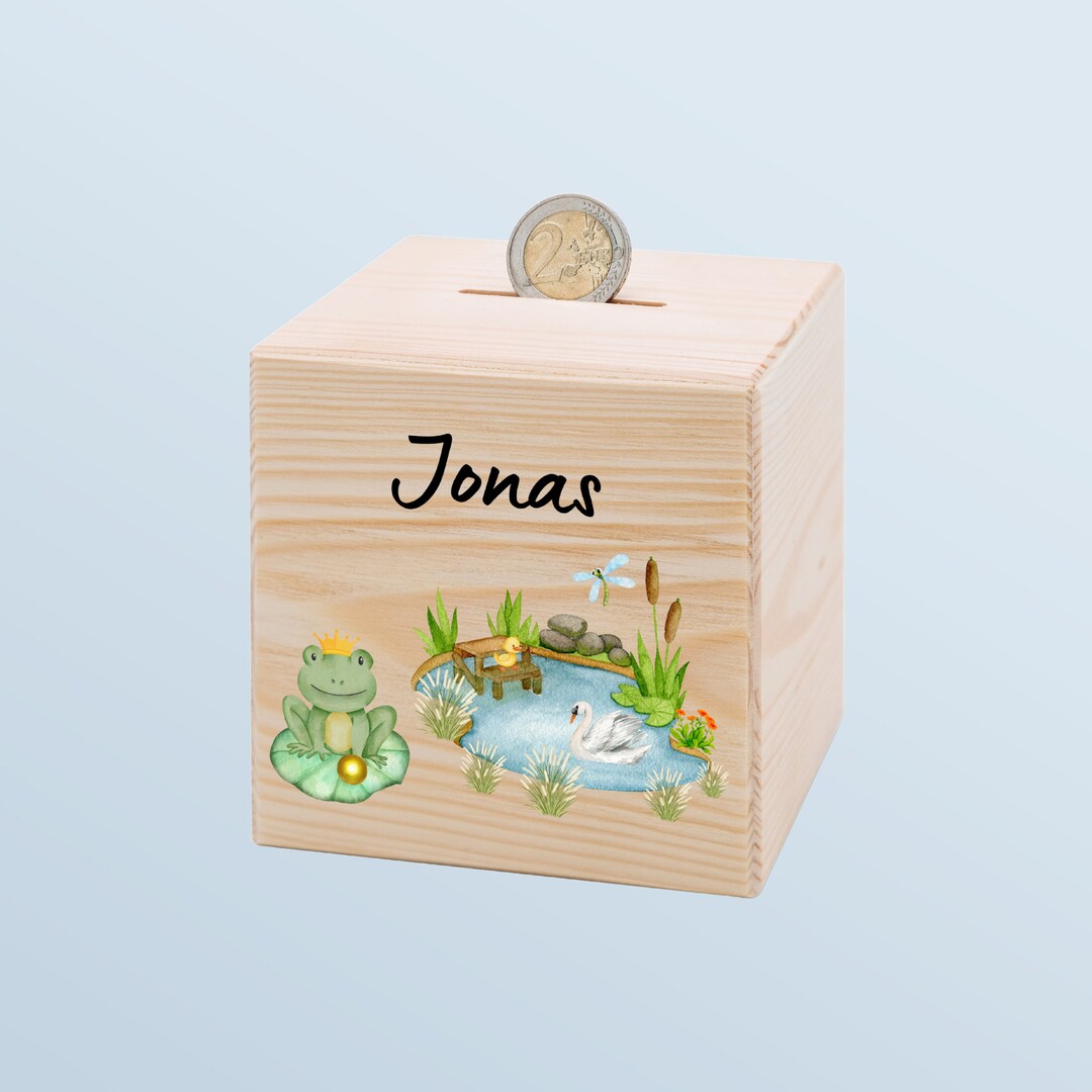 Children's Money Box Personalized, Money Box Boy, Money Box Frog, Money ...