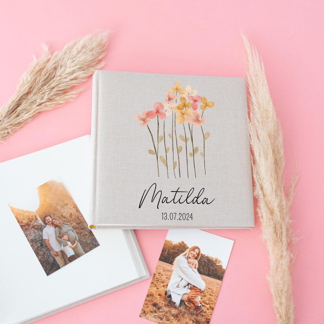 Baby Photo Album, Photo Album Girl, Baby Album, Photo Book Baby, Photo ...