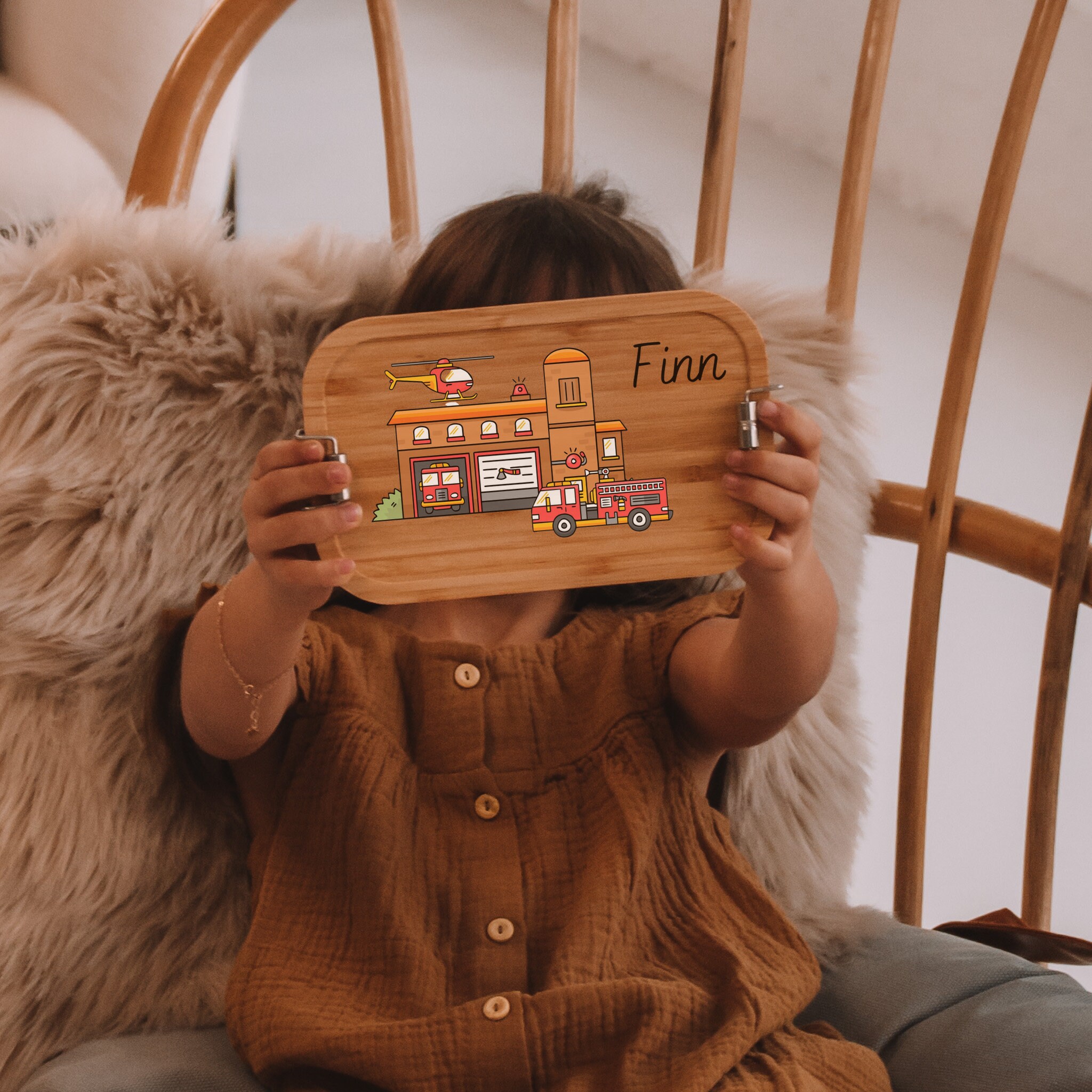 Lunch Box Fire Brigade Lunch Box Children Fire Brigade - Etsy