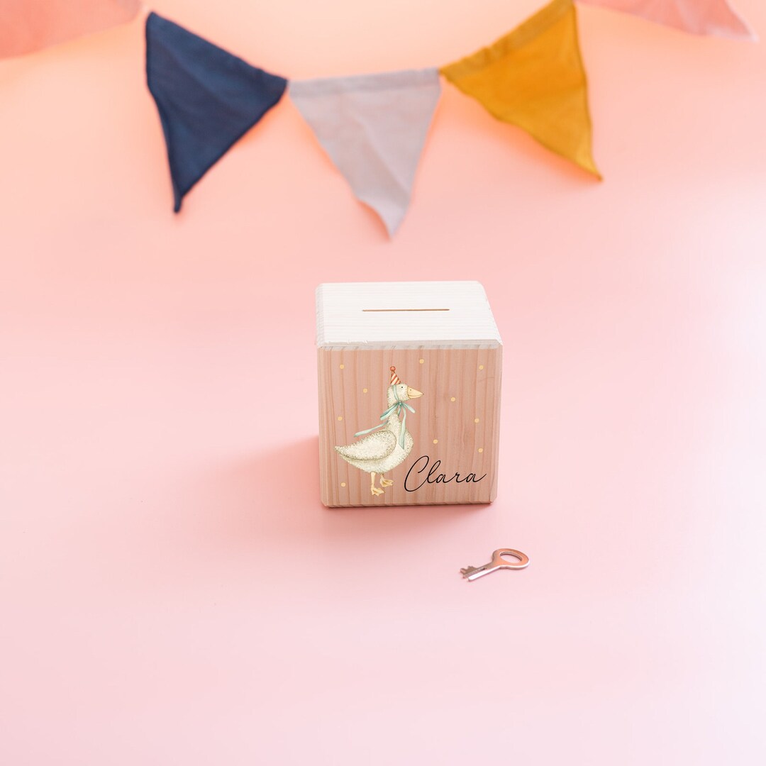 Goose Money Box, Girl Money Box, Child Money Box, Children's Money Box ...