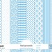 Light Blue Background Digital Paper, A4 Digital Damask Paper, Blue ...