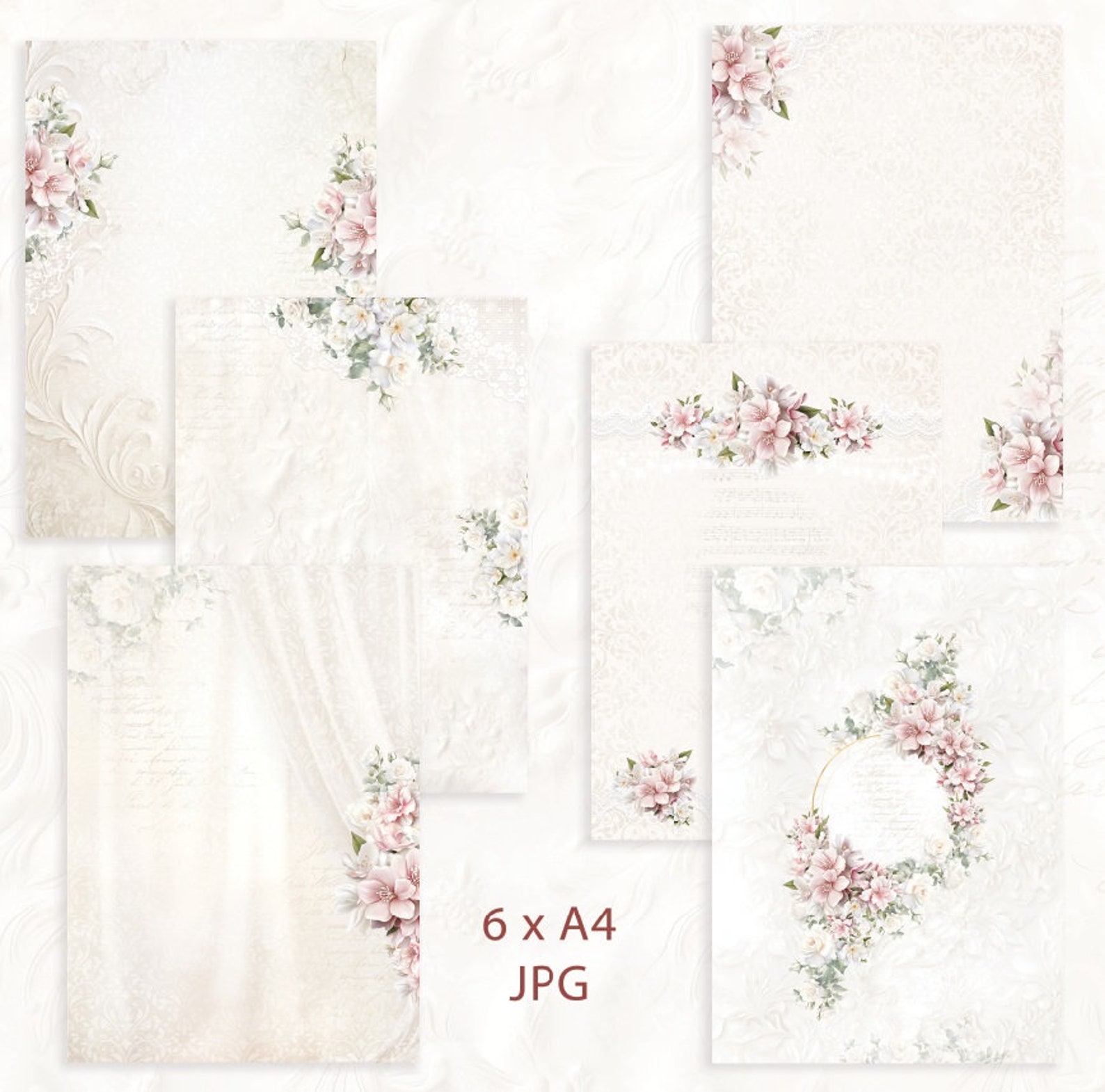 Holy Communion 6 A4 is a Digital Paper Set for Special Occasions Such ...