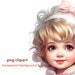 Winter Baby Girl #8 7 PNG Clipart Set, Sweet Little Girl in Winter ...