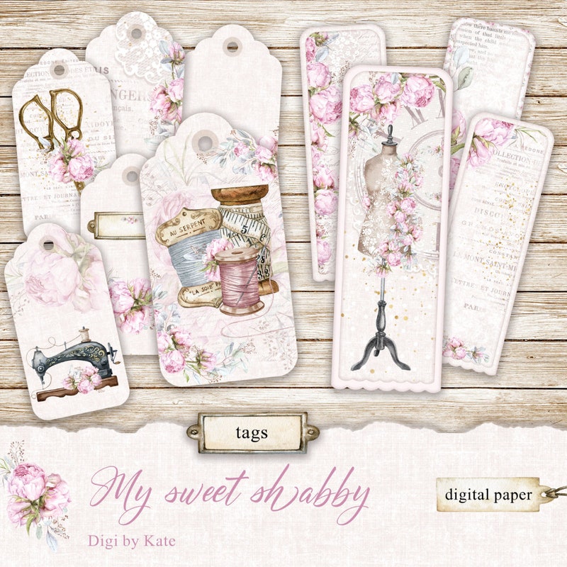 Shabby Chic Tags - Etsy