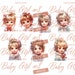 Winter Baby Girl #8 7 PNG Clipart Set, Sweet Little Girl in Winter ...
