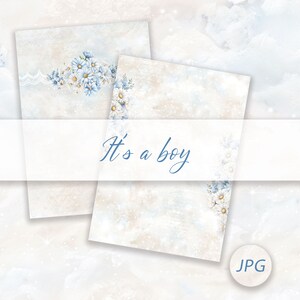 It's a Boy 5 A4 is a Digital Paper Set for Special Occasions Such as ...