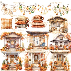 Cozy Autumn 126 PNG Orange Clipart Bundle, PNG Autumn Leaves, Fall Junk ...