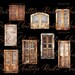 Rustic Shutters 12 PNG Clipart Set, Rustic Shutter Clipart, Old Wooden ...