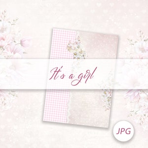 It's a Girl 5 A4 is a Digital Paper Set for Special Occasions Such as ...