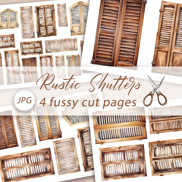 Shutters Cut Out - Etsy