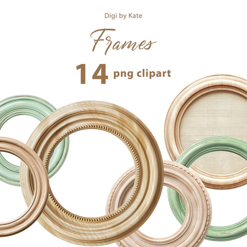 Round Picture Frames - Etsy
