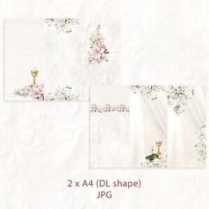 First Holy Communion 3 is a Digital Paper Set for Special Occasions - Etsy