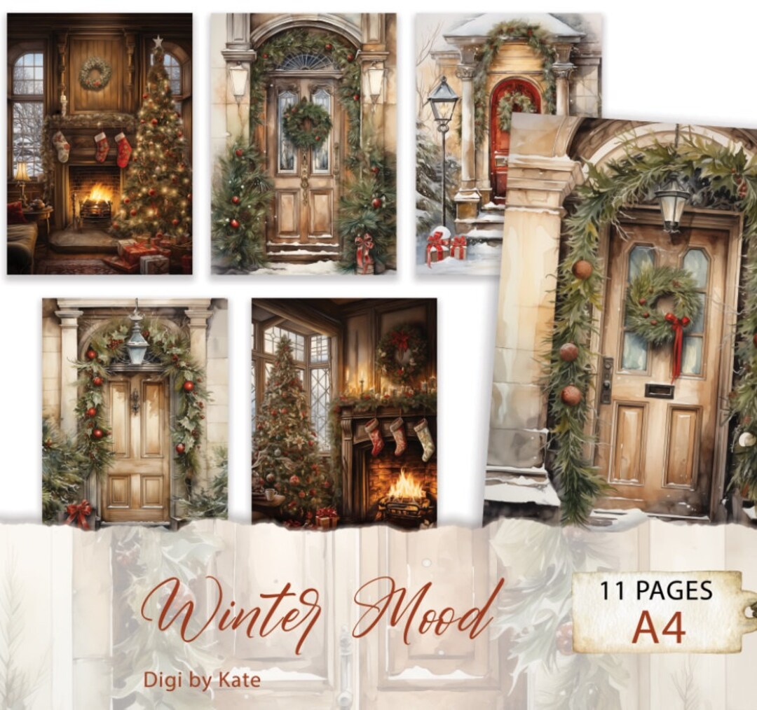Winter Mood 11 A4 Pages With Winter Style Graphics, Cozy Winter ...