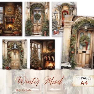 Winter Mood 11 A4 Pages With Winter Style Graphics, Cozy Winter ...