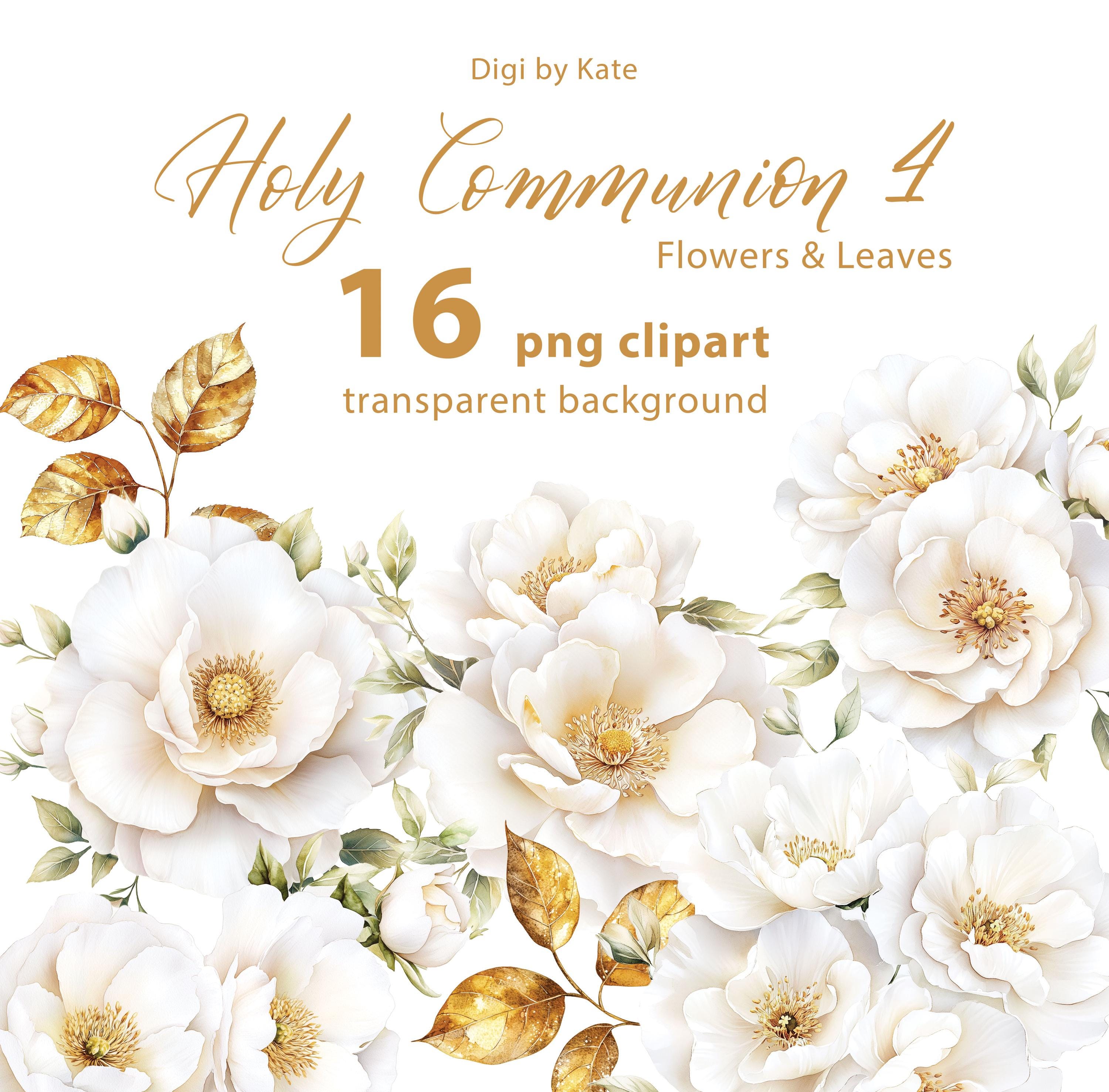First Holy Communion 4 is a Digital Paper Set for Special Occasions - Etsy