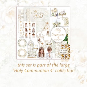 Holy Communion 6 A4 is a Digital Paper Set for Special Occasions Such ...