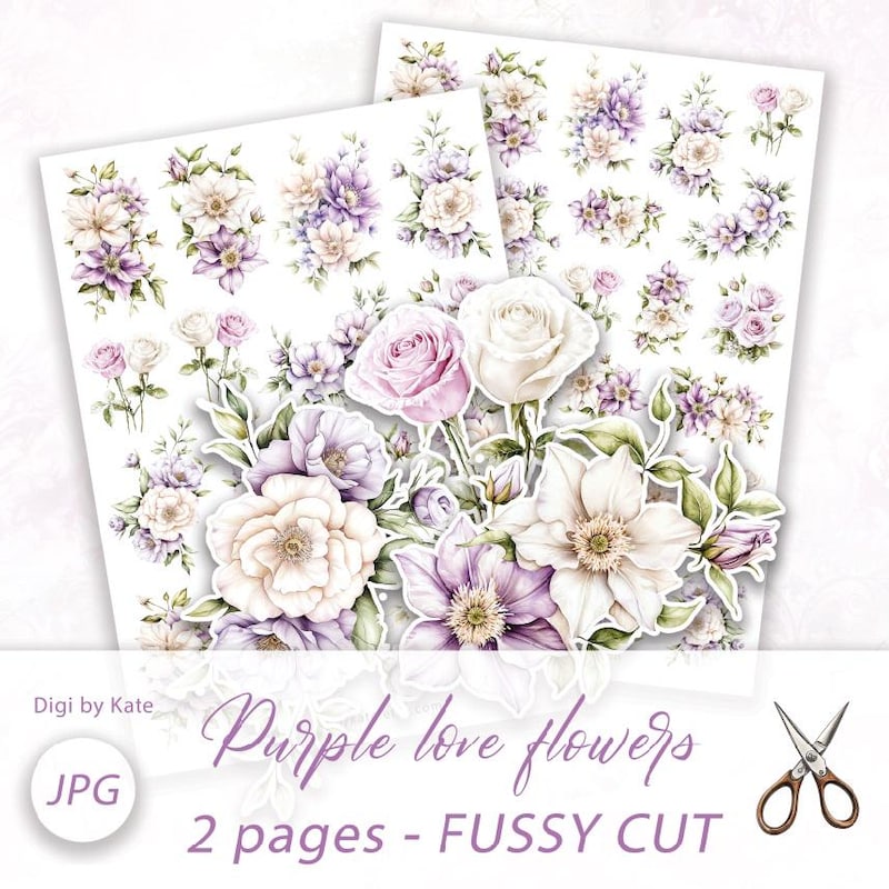 Purple Scrapbook - Etsy
