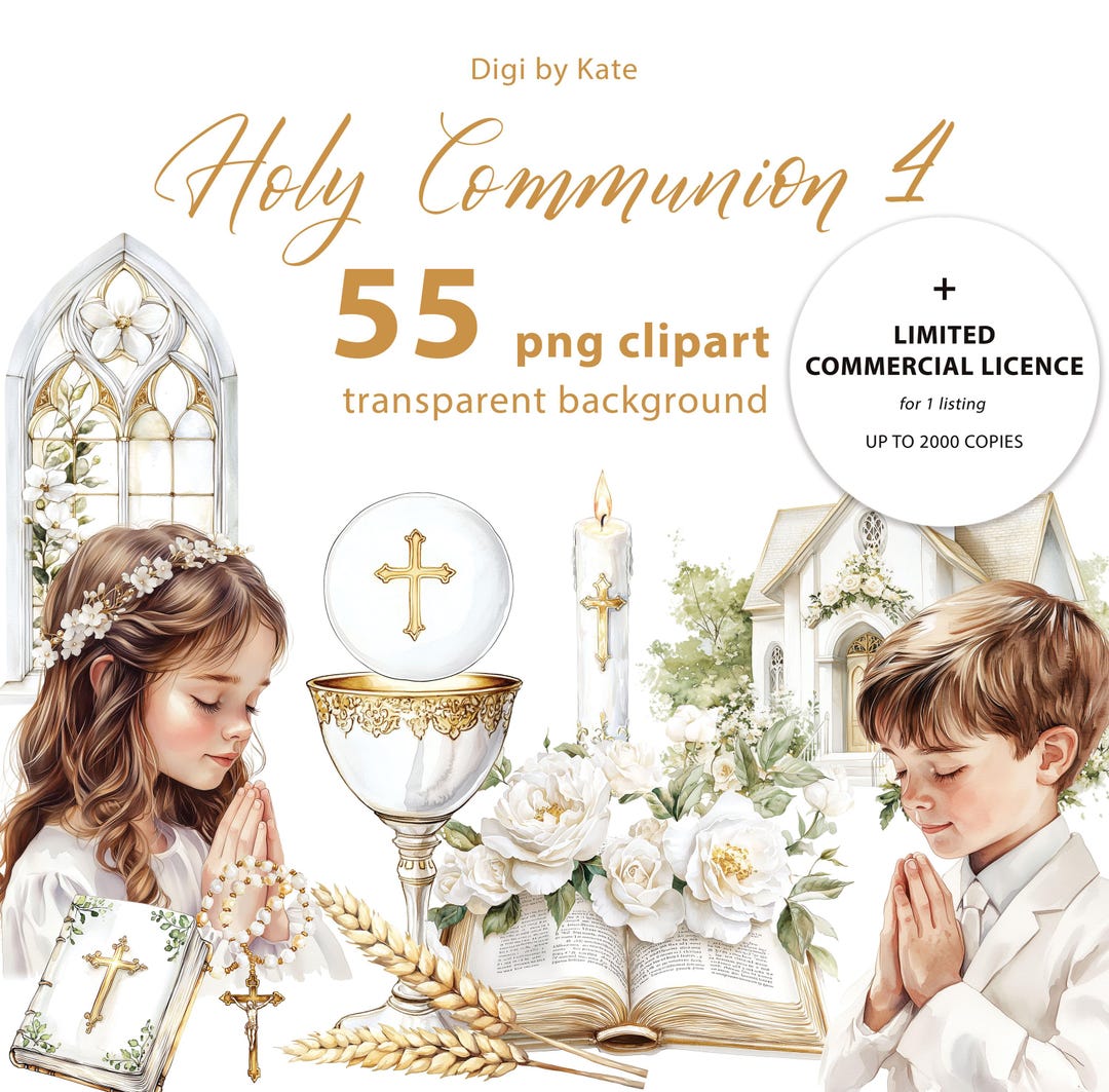 Holy Communion Elements and Boys & Girls 55 Clipart With Limited ...