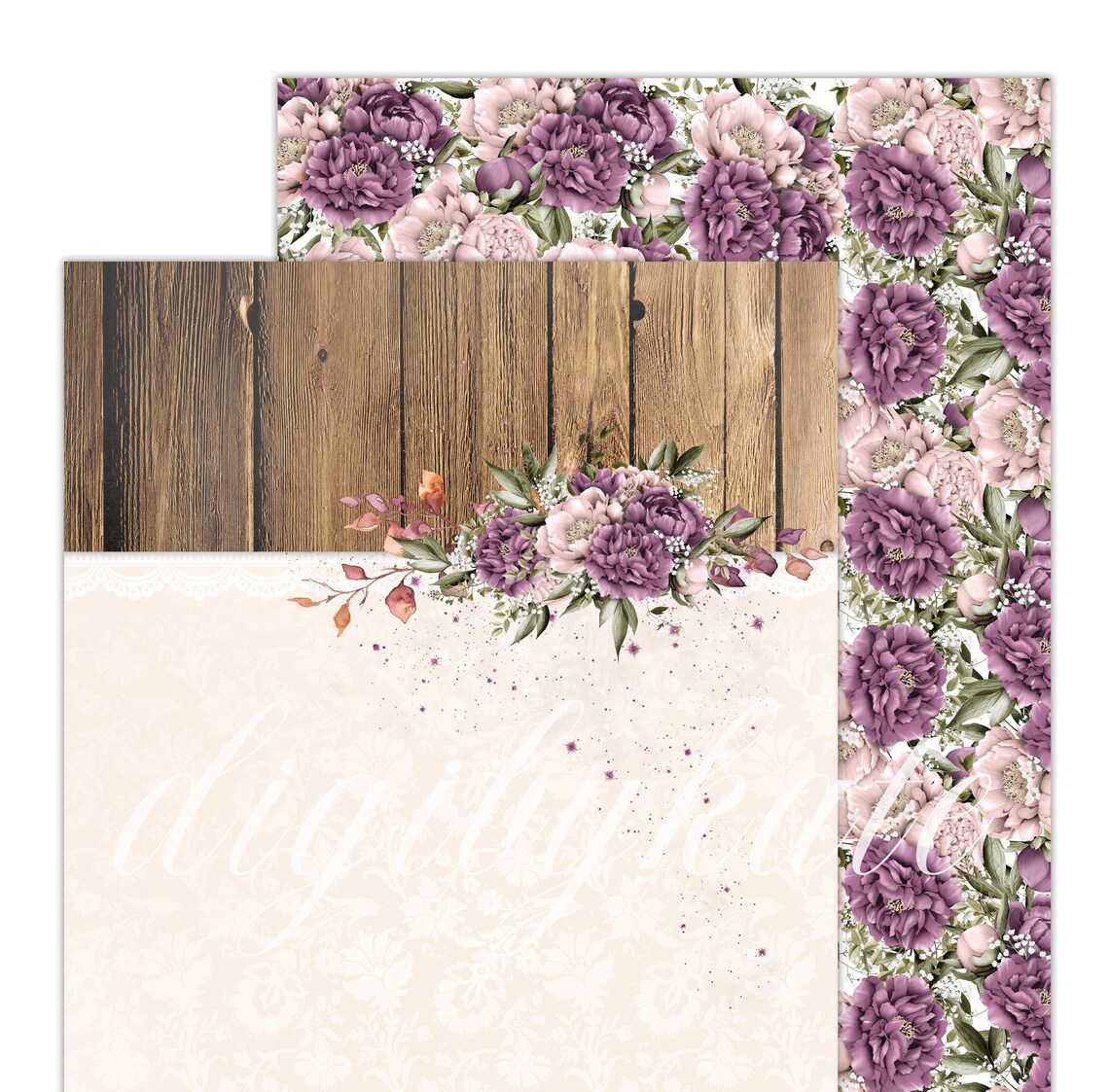 Autumn Digital Paper Booklover Digital Papers Printable - Etsy