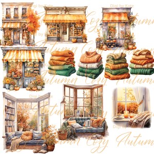 Cozy Autumn 126 PNG Orange Clipart Bundle, PNG Autumn Leaves, Fall Junk ...