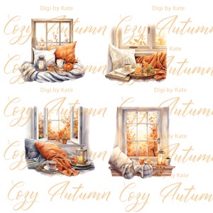 Cozy Autumn 126 PNG Orange Clipart Bundle, PNG Autumn Leaves, Fall Junk ...