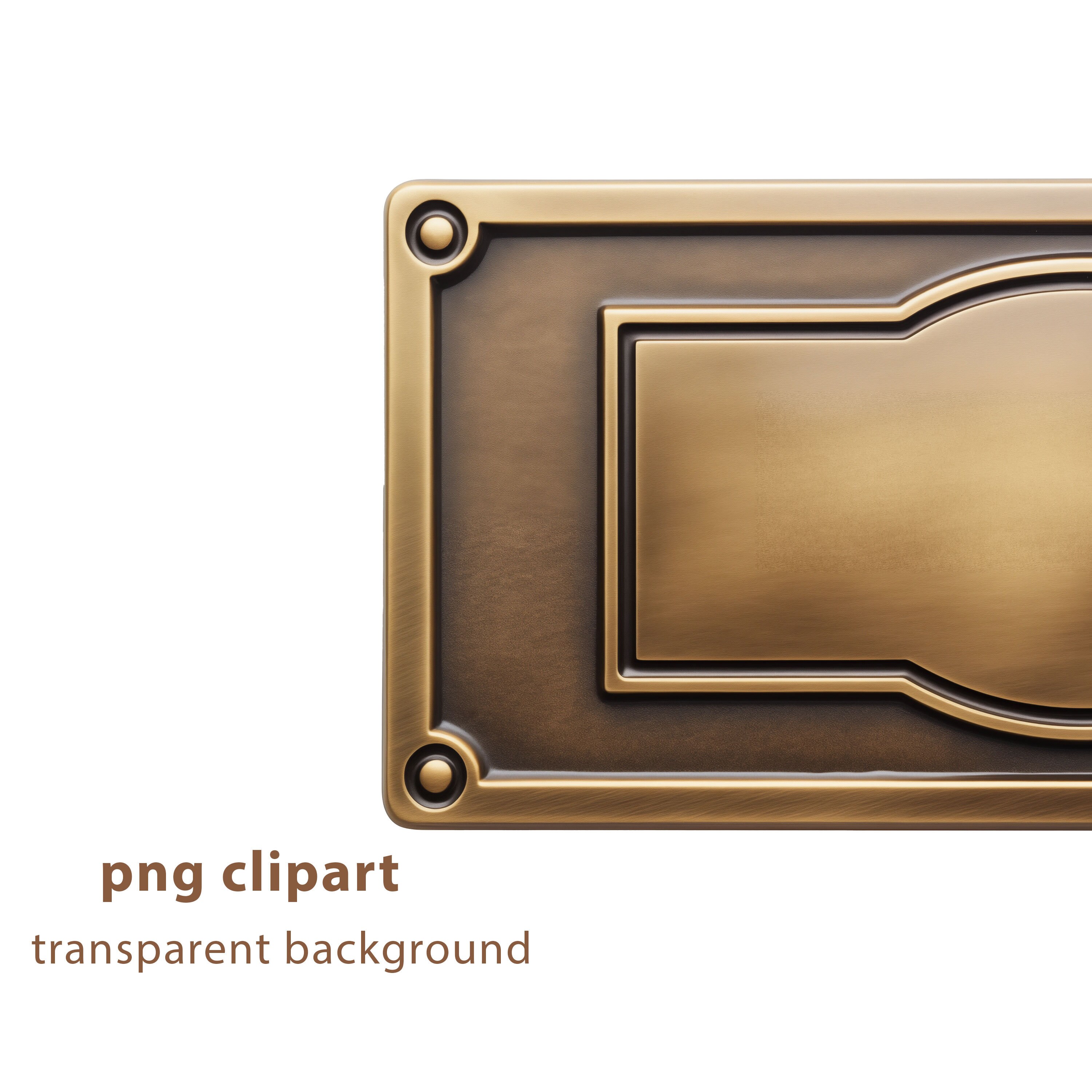 Metal Tags 13 PNG Clipart Set, Metal Book Labels, Junk Journal Metal ...