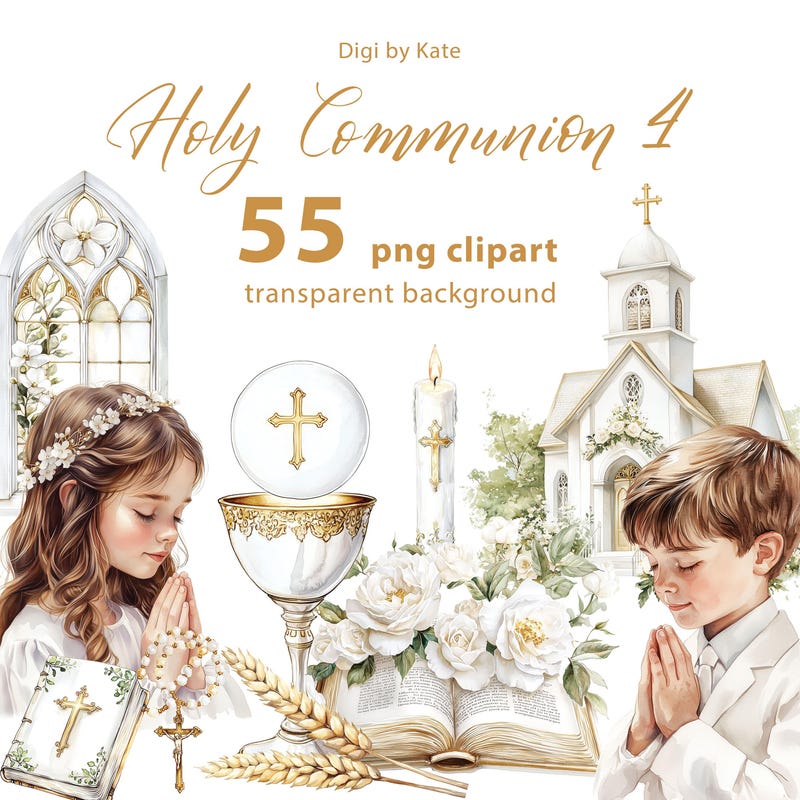 Communion Clipart Png - Etsy UK