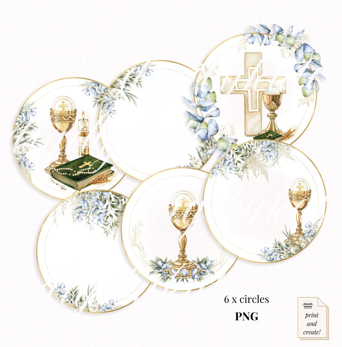 First Holy Communion Digital Paper Pack First Communion - Etsy