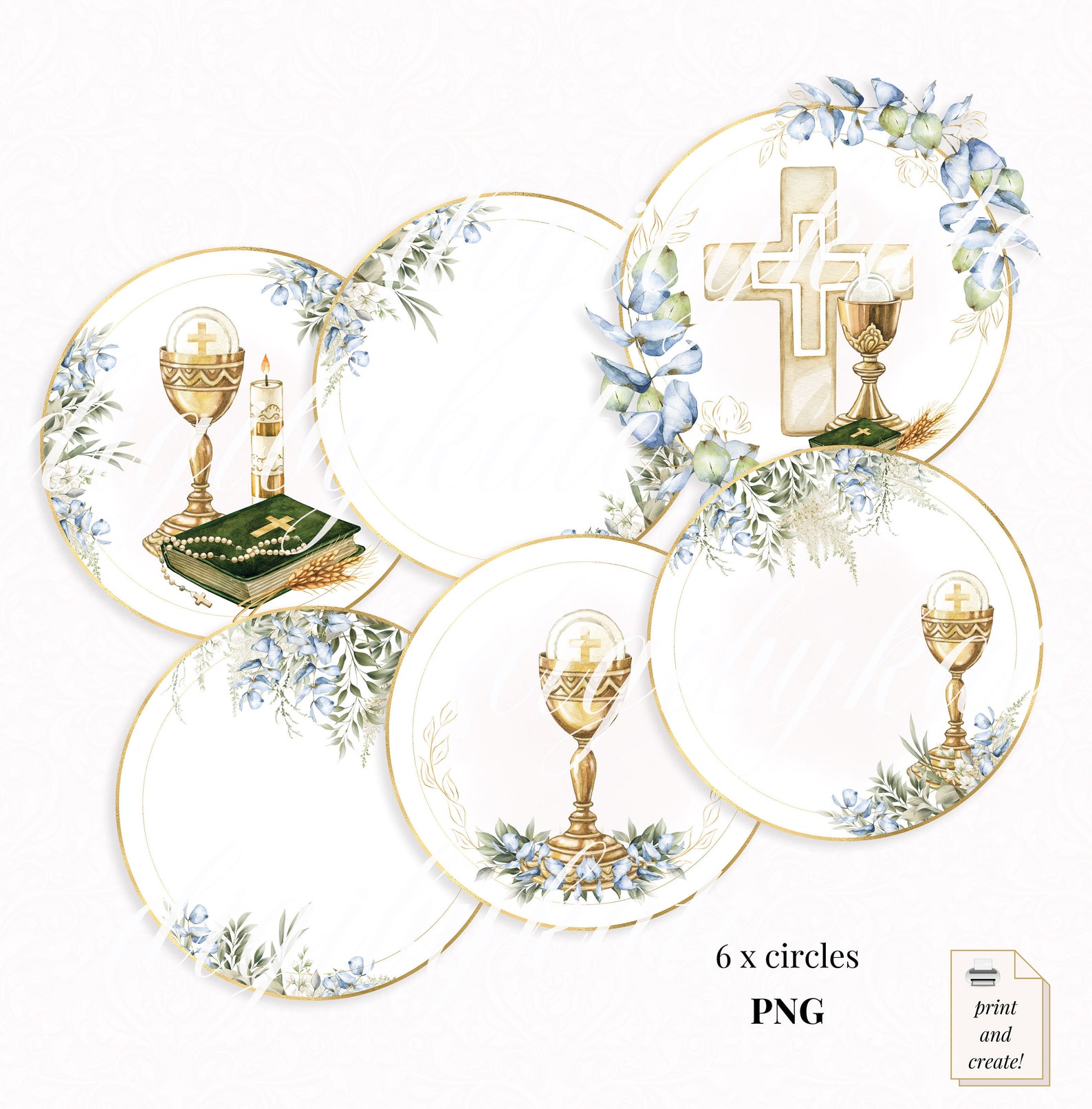 First Holy Communion Digital Paper Pack First Communion - Etsy