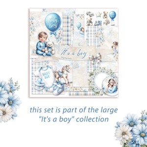It's a Boy 5 A4 is a Digital Paper Set for Special Occasions Such as ...
