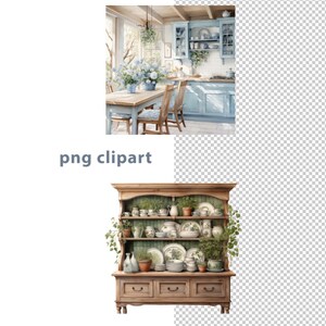 Country Kitchen 22 PNG Clipart Set - Beautiful Cottagecore Kitchen ...
