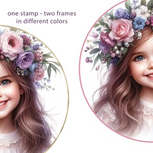 Little Girl #1 10 Stamps PNG and JPG With an Image of a Girl - Etsy