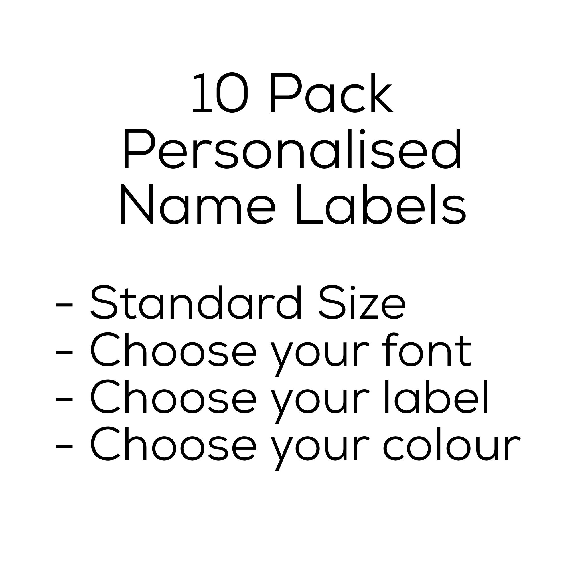 Paper & Party Supplies 10 Pack Personalised Name Labels Bottle Labels ...