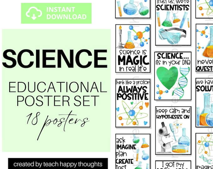 18 ART Teacher CLASSROOM POSTERS Poster Set | Art Painting Drawing ...