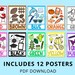 12 COLOR Classroom Poster Set - 12 POSTERS | Primary Secondary Colours ...