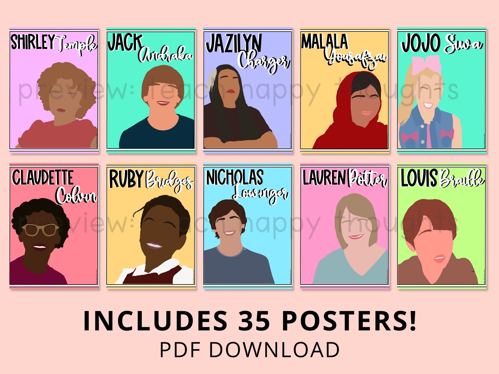 35 Influential Children | Kids Who Changed the World Posters | Social ...
