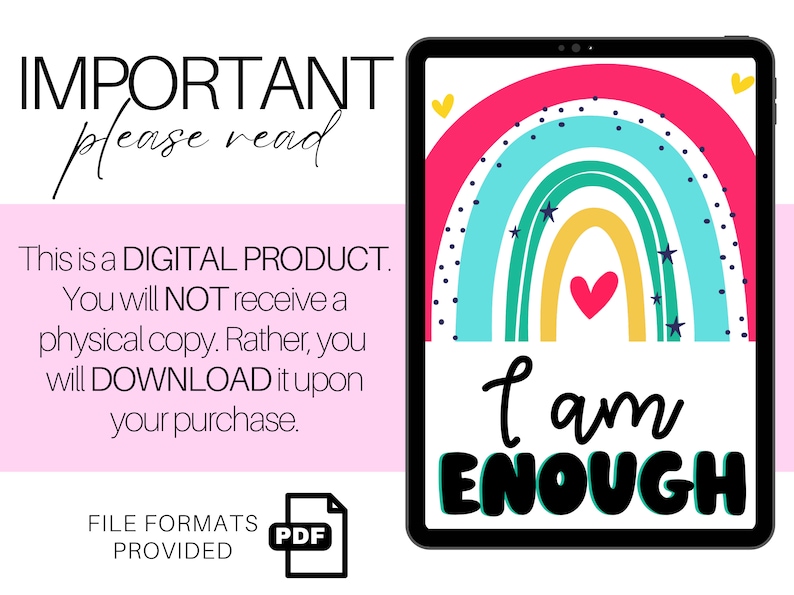 20 Positive Affirmation Posters for Classroom, Kids Room or Educational ...