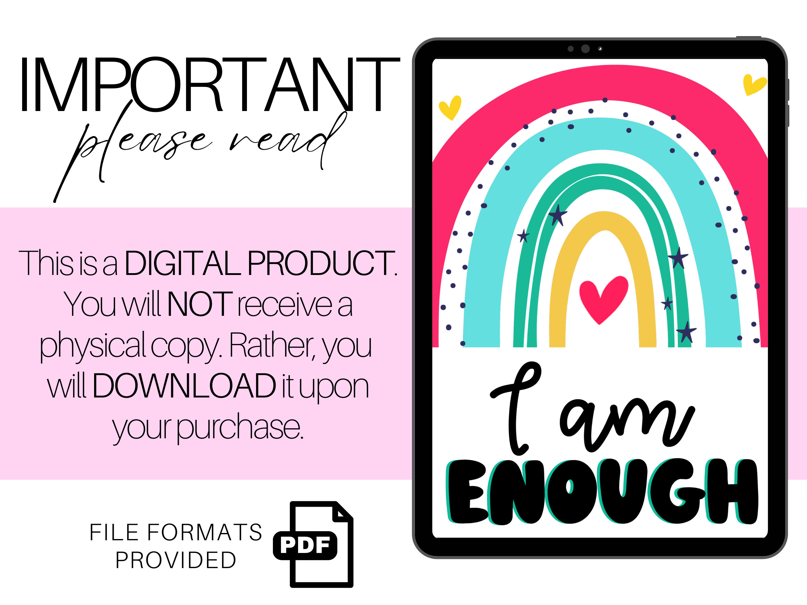 20 Positive Affirmation Posters for Classroom, Kids Room or Educational ...