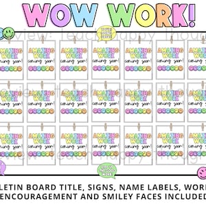 WOW WORK | Amazing Work "coming Soon" Bulletin Board Pack Display ...