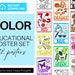 12 COLOR Classroom Poster Set - 12 POSTERS | Primary Secondary Colours ...