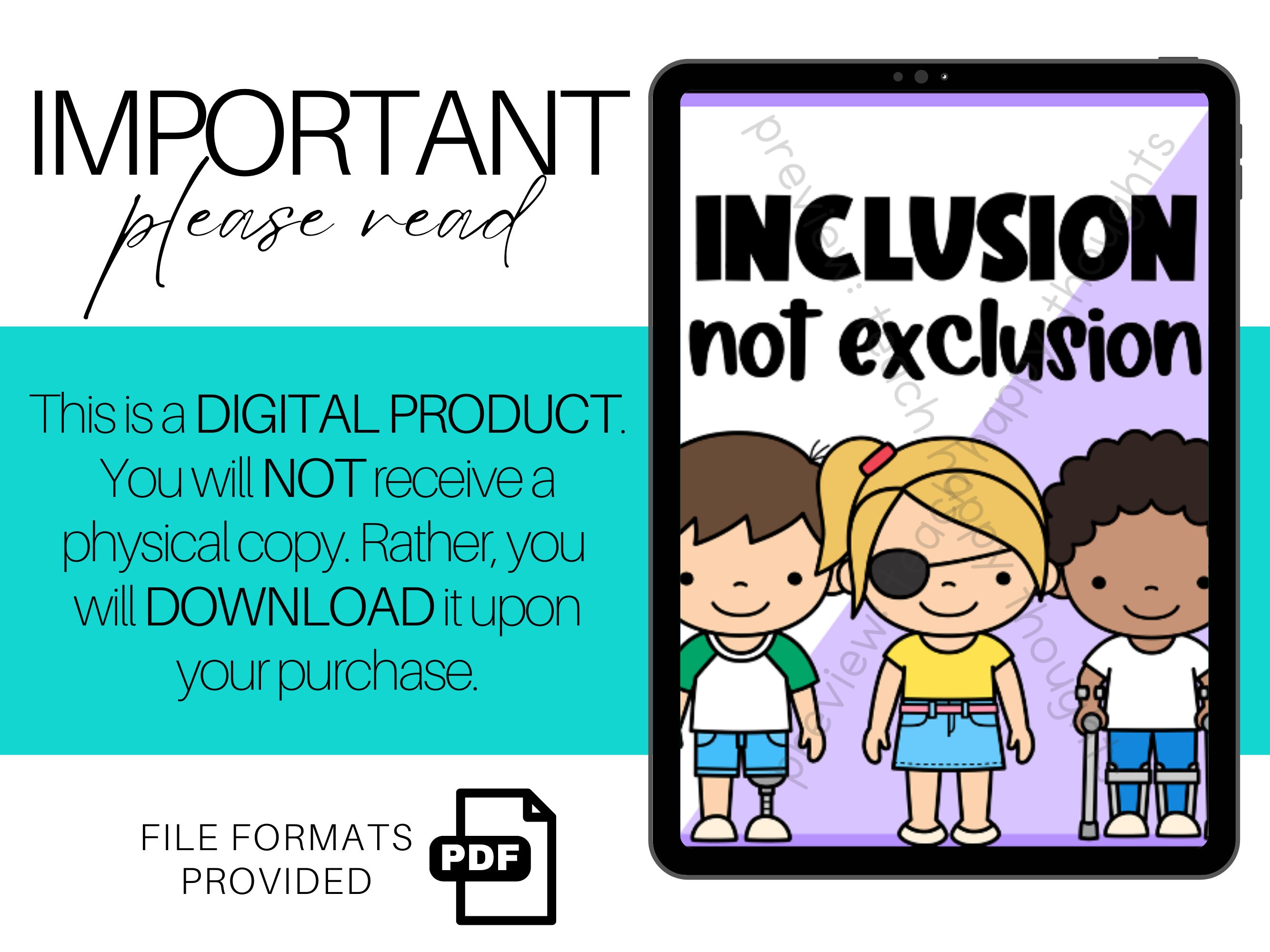 DISABILITIES & INCLUSIVITY Poster Set Posters Accepting Inclusive ...