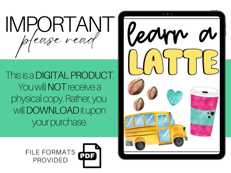 18 Coffee & Tea CLASSROOM POSTERS | Learning, Reading, Positive ...